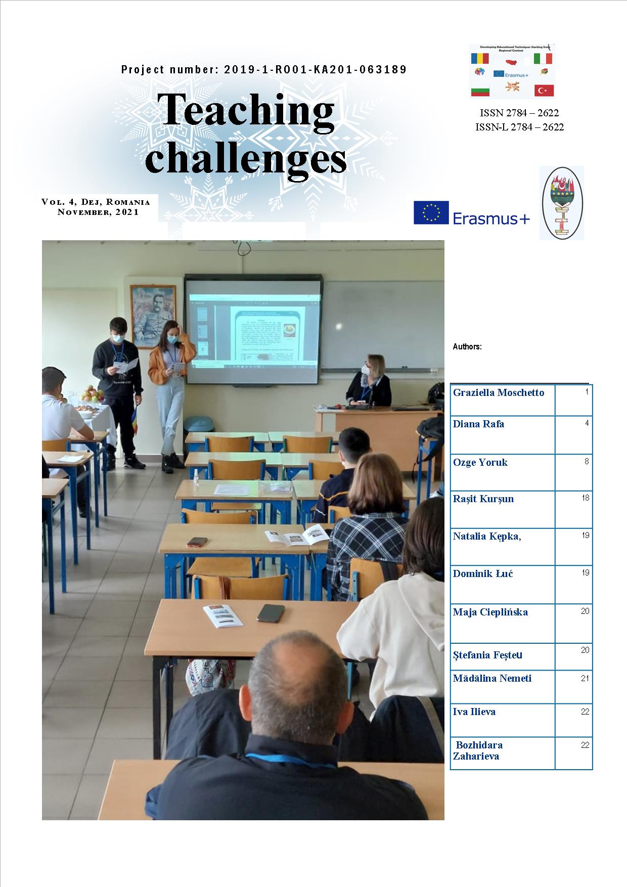 Project’s final products – Teaching 21